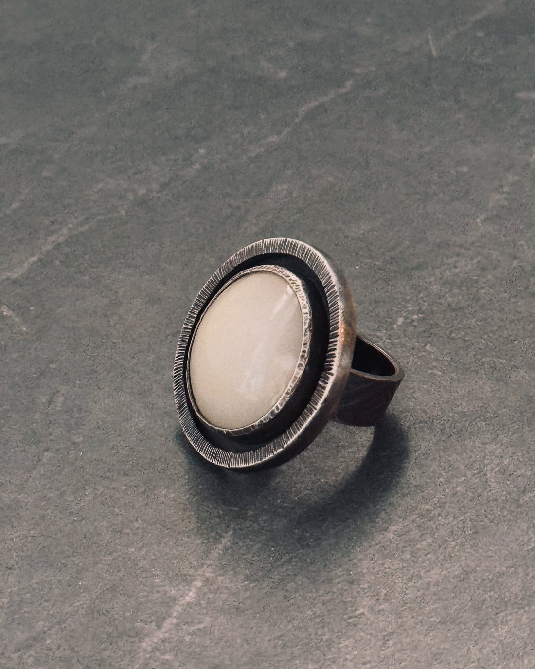 Engraved Luna Ring – Fresh Cut Metals
